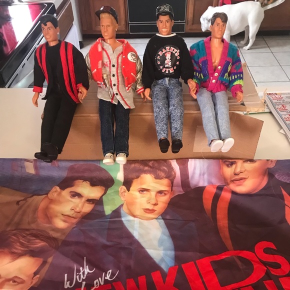 Toys | New Kids On The Block Dolls And Cloth Poster | Poshmark